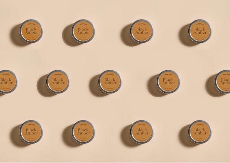 Editable Candle Label Template Canva Round Labels for Small Candle ...