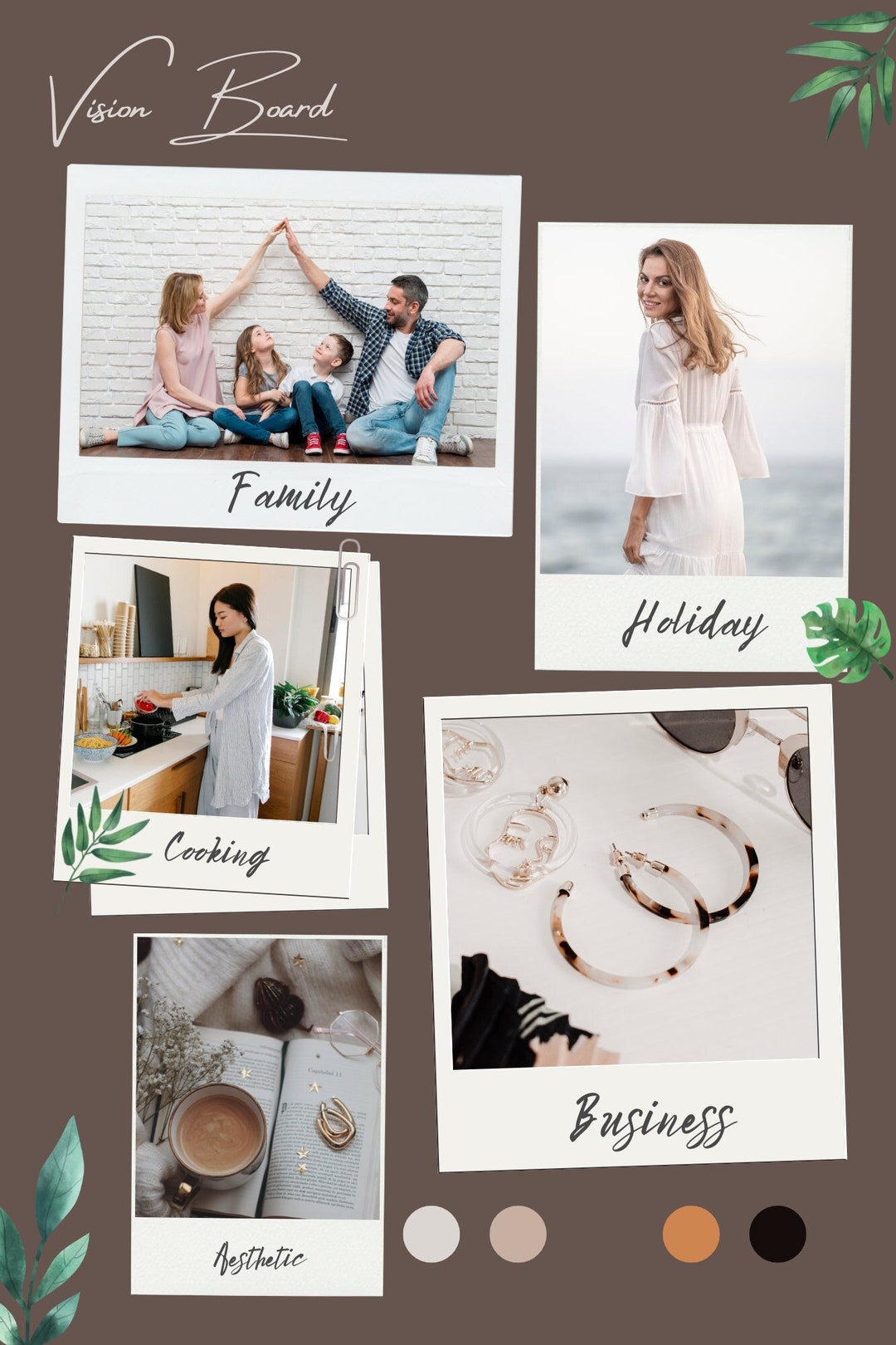 Minimalist Vision Board Planner - Etsy