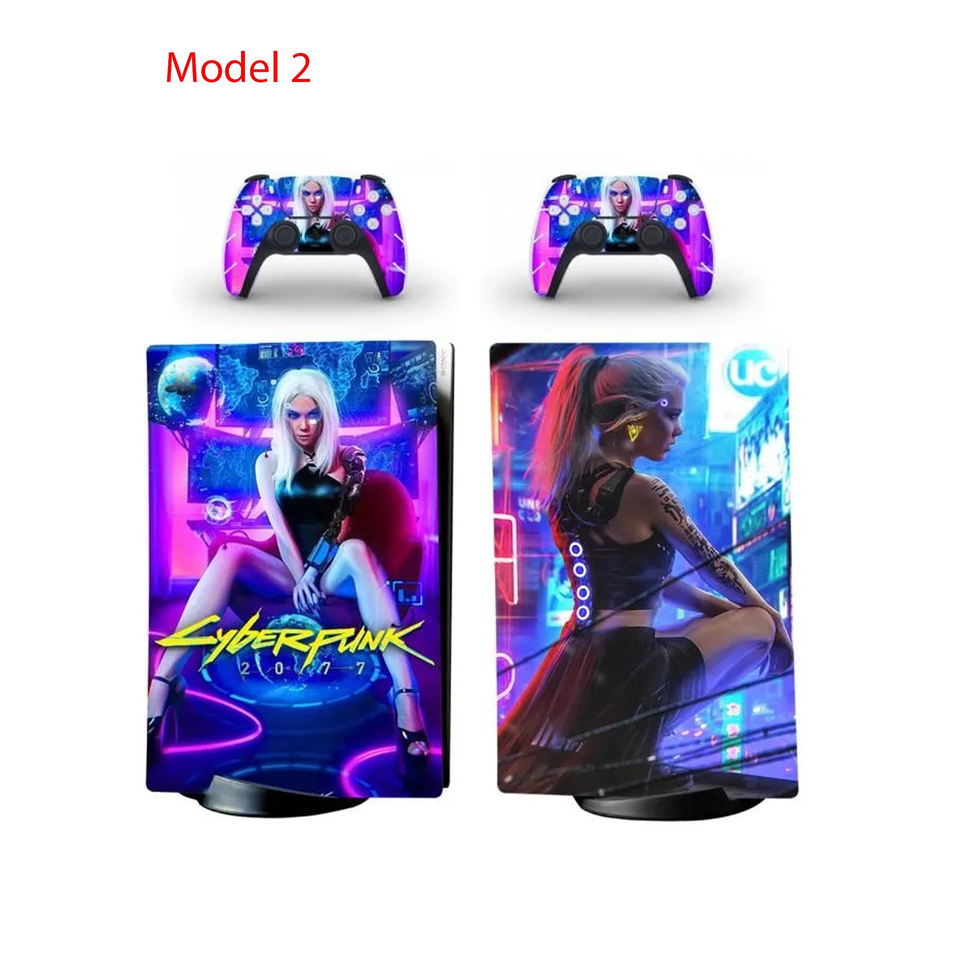 Cyberpunk 2077 Playstation 5 Controller & Console Skin, Cyberpunk 2077 ...