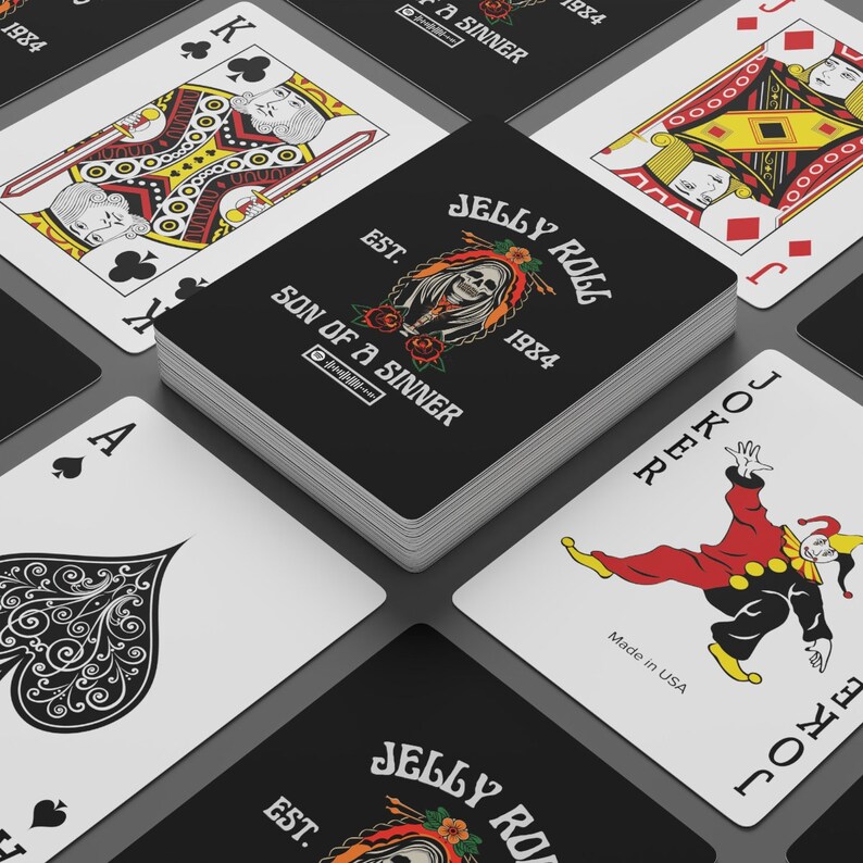 Jelly Roll, Jelly Roll Merch, Playing Cards, Son of A Sinner, Music ...