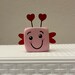 Love Bug Block, Valentines Day Decor, Personizable Decor, Shelf Sitter ...
