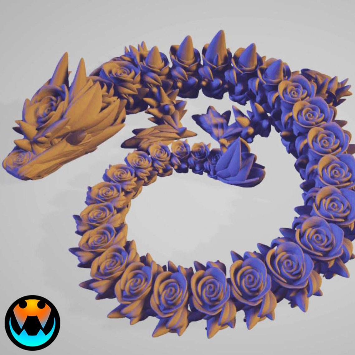 Rose Dragon Cinderwing3d STL File for 3D Printing STL Print - Etsy ...
