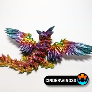 Baby Crystalwing Dragon Cinderwing3d, STL File for 3D Printing,, STL ...