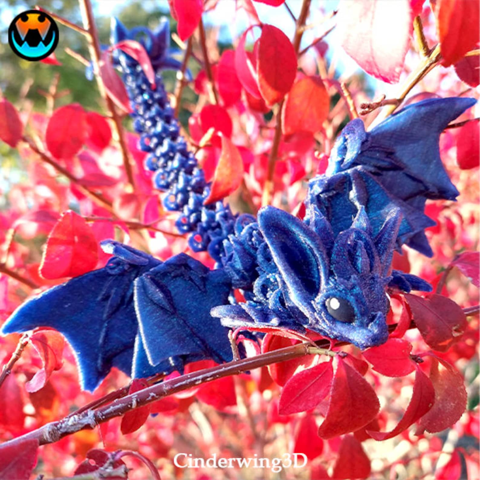 Nightwing Dragon: Cinderwing3d STL File for 3D Printing Cute - Etsy