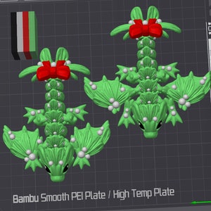 Mistletoe Tiny Wyvern and Dragon, Cinderwing3d, STL File for 3D ...