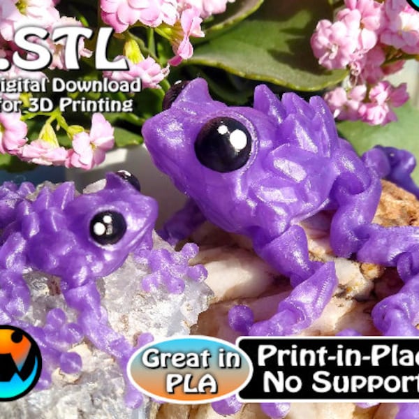 Articulated Frog Stl - Etsy