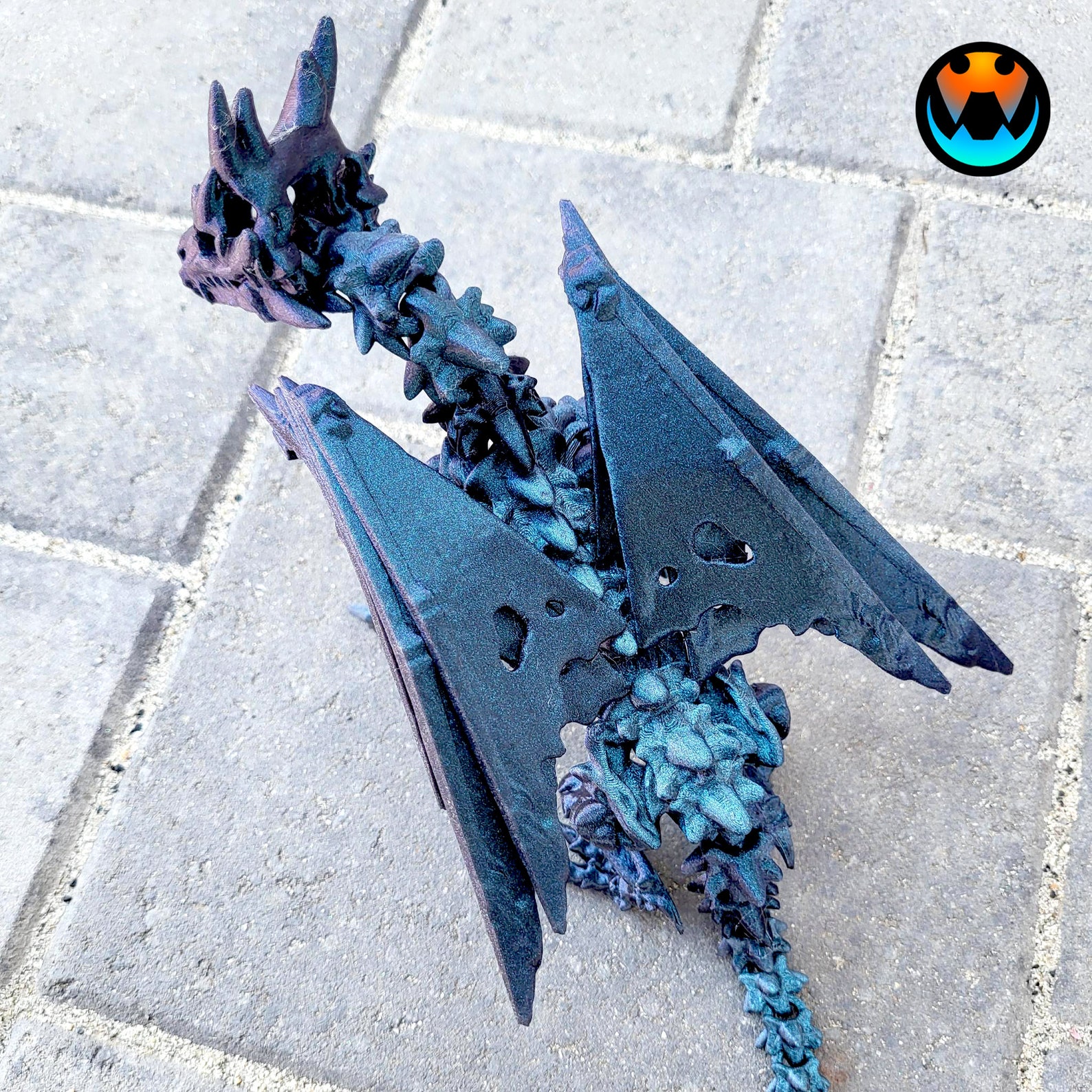 Wraithwing Dragon Cinderwing3d, STL File for 3D Printing,, STL Print ...
