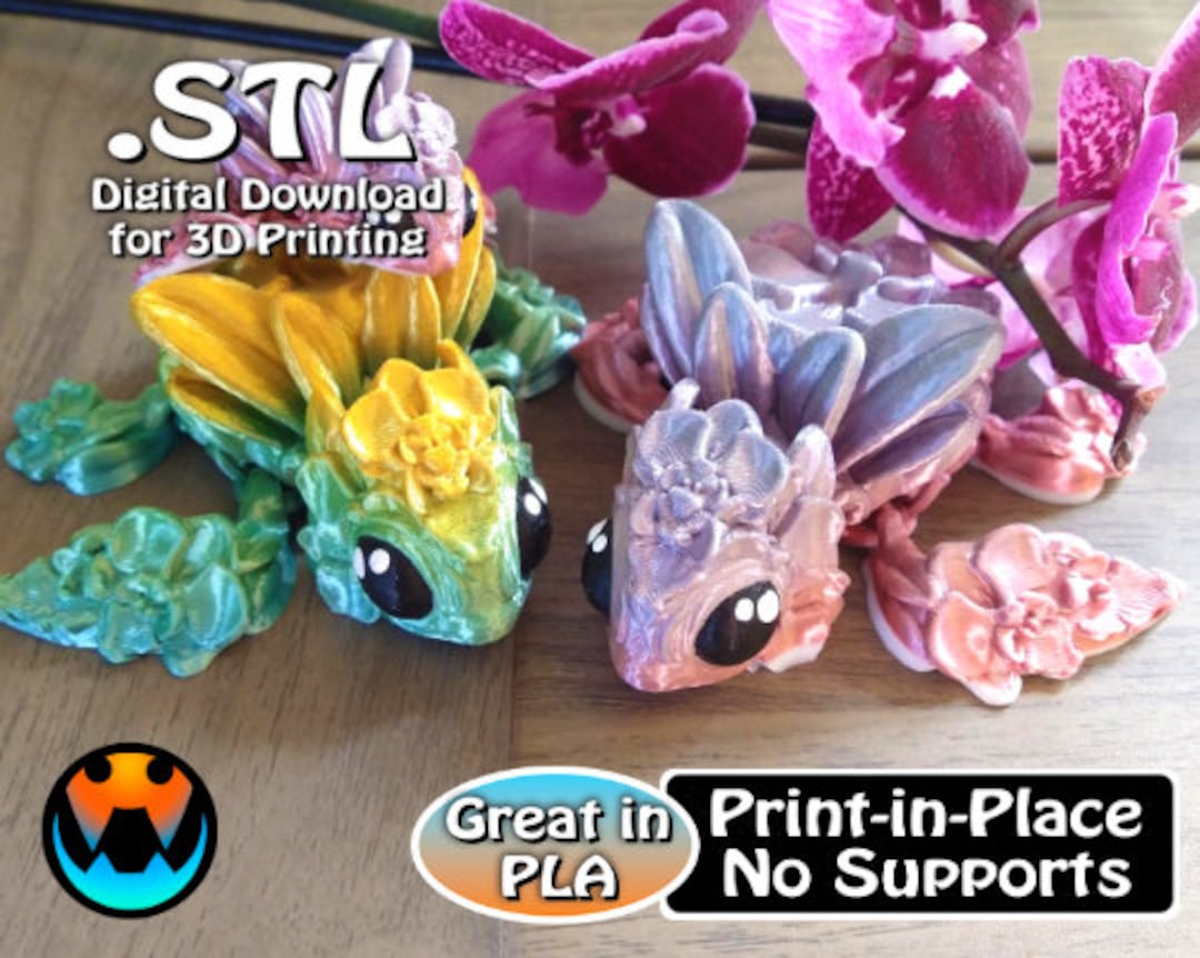 Orchid Turtle, Cinderwing3d, STL File for 3D Printing, STL Print Files ...