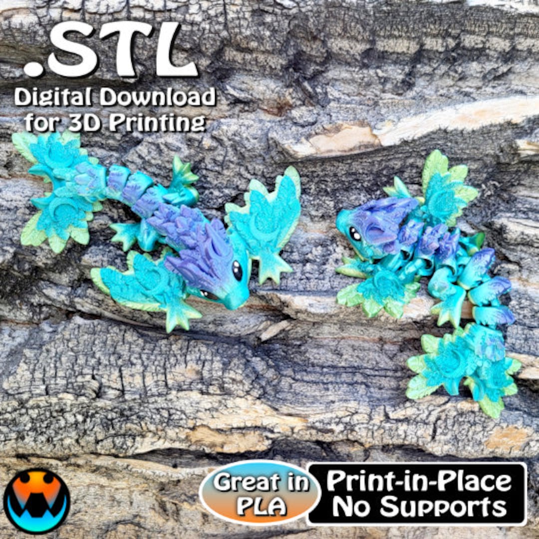 Tiny Lunar Wyvern, Tiny Lunar Dragon, Cinderwing3d, STL File for 3D ...