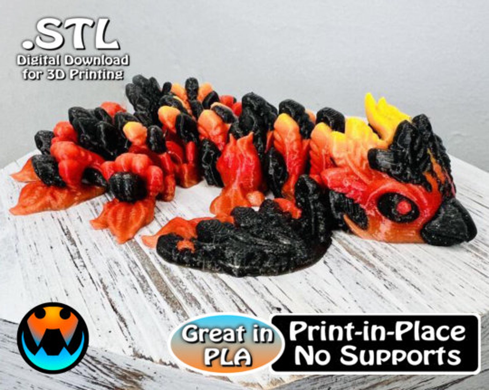 Tiny Phoenix, Cinderwing3d, STL File for 3D Printing, STL Print Files ...