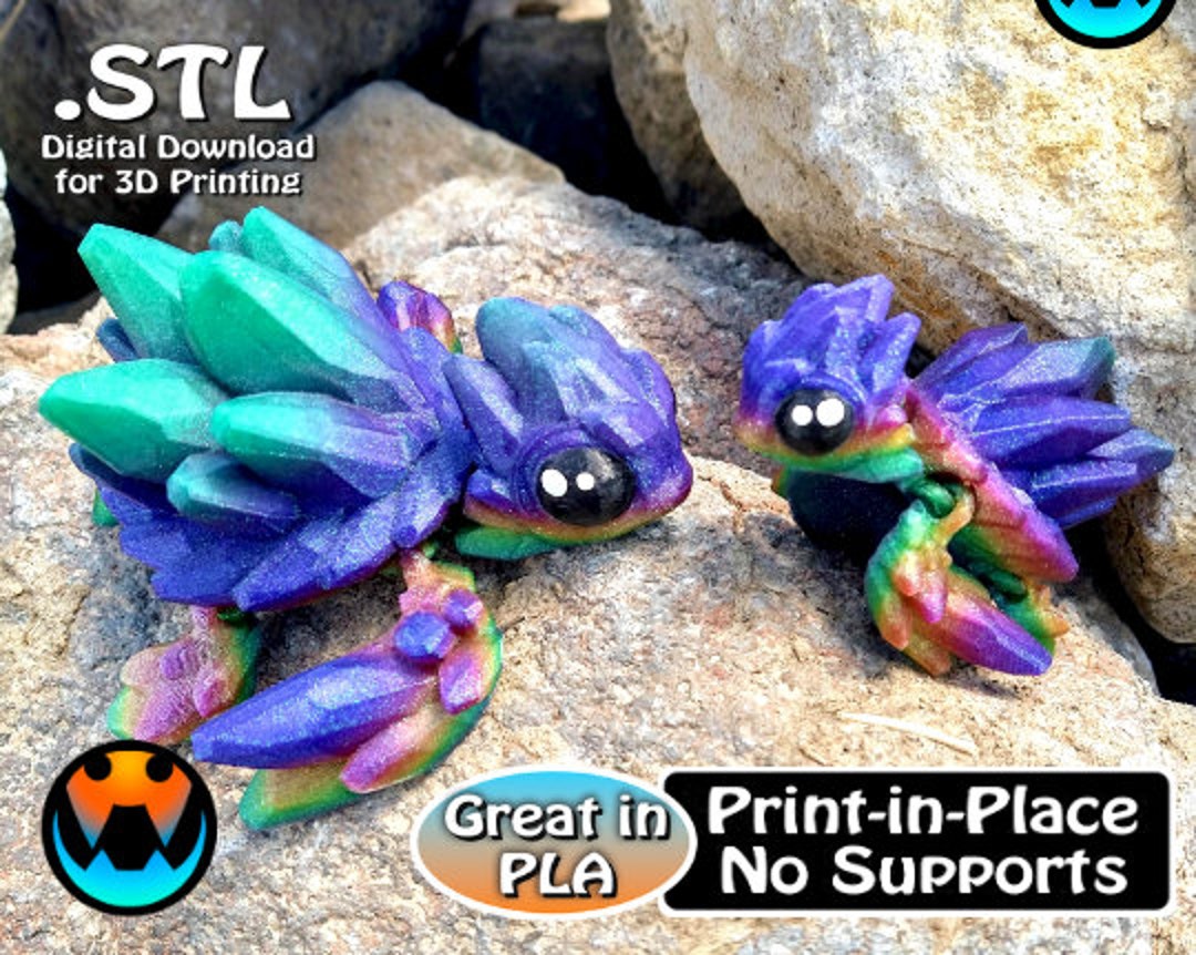 Gemstone Turtle, Cinderwing3d, STL File for 3D Printing, STL Print ...