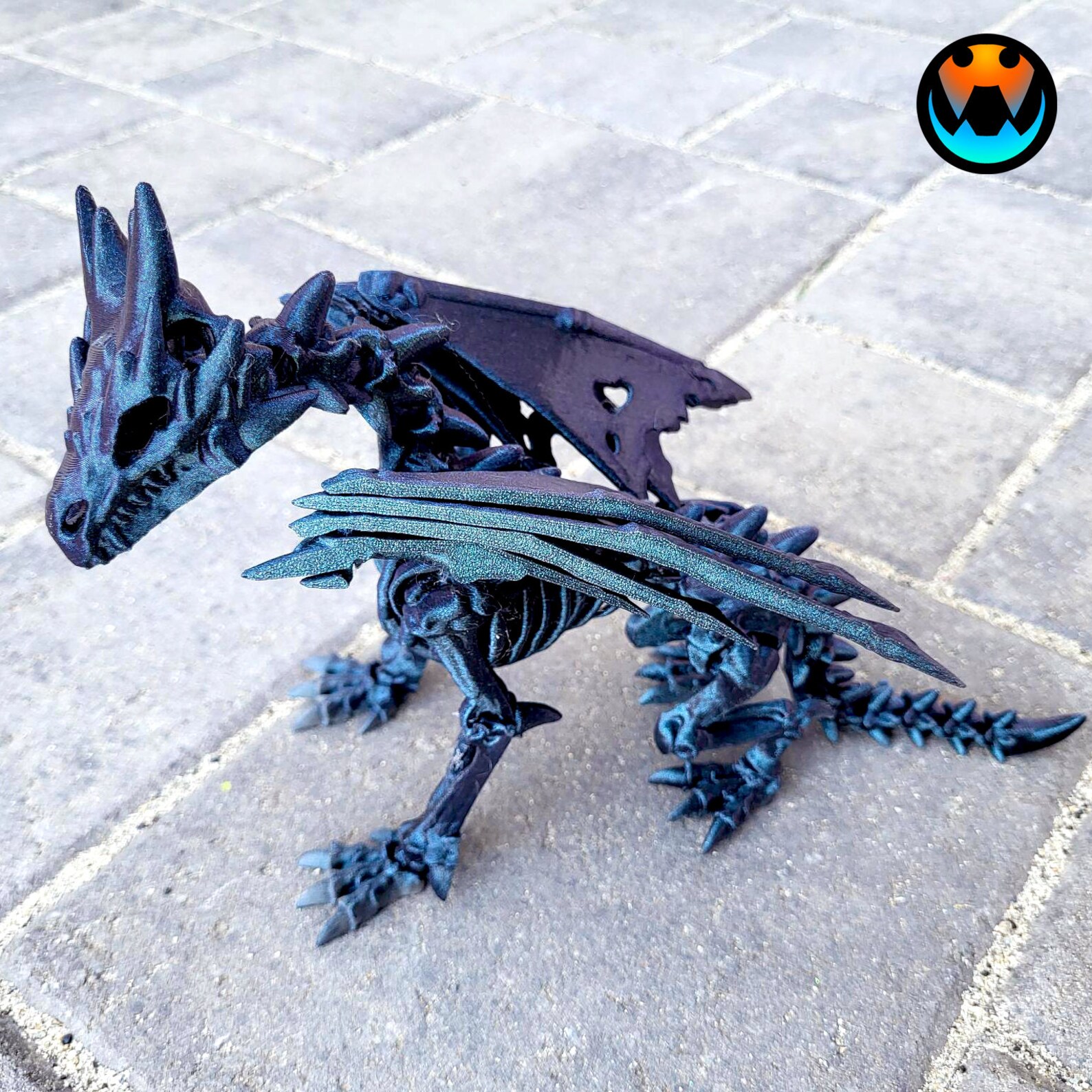 Wraithwing Dragon Cinderwing3d, STL File for 3D Printing,, STL Print ...