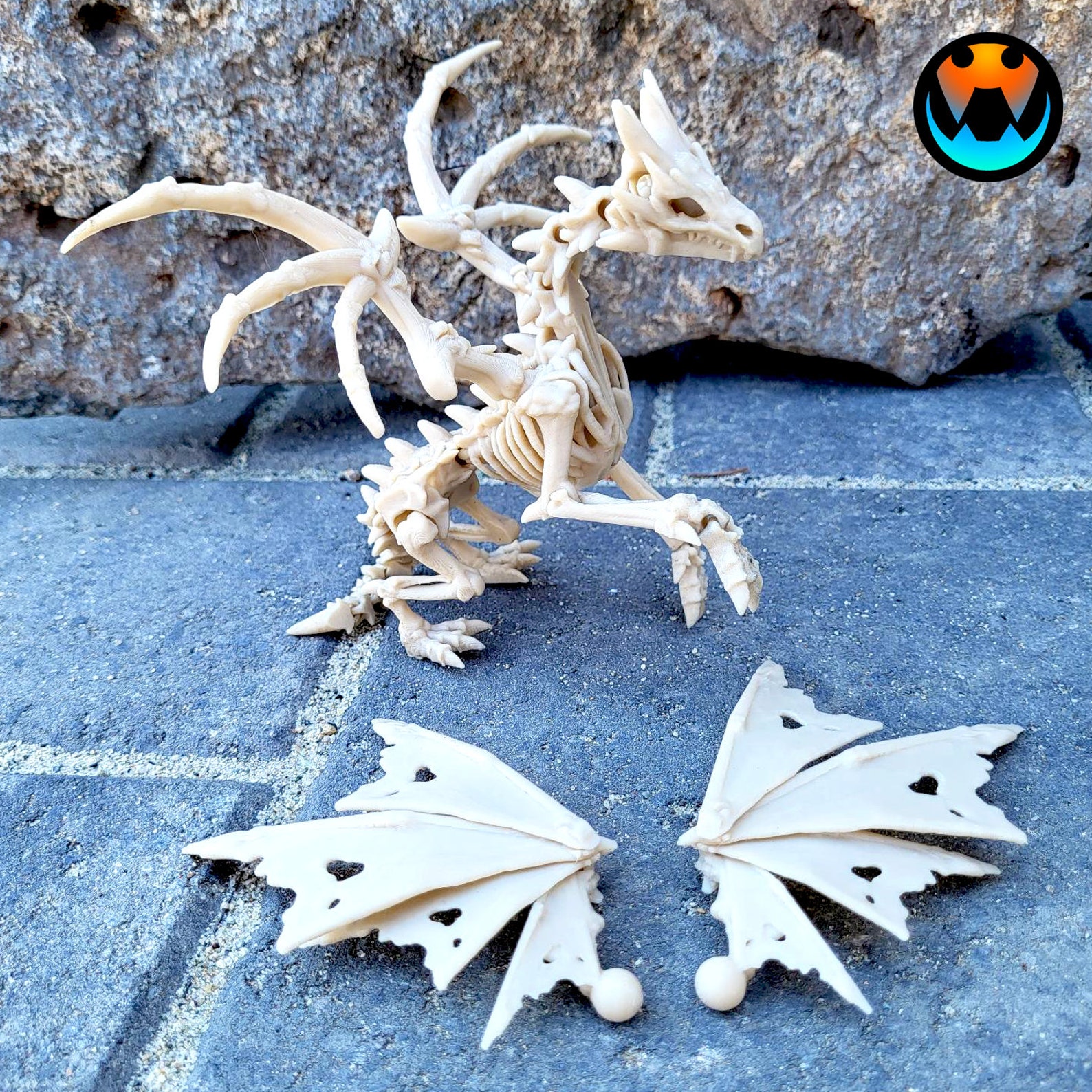 Wraithwing Dragon Cinderwing3d, STL File for 3D Printing,, STL Print ...