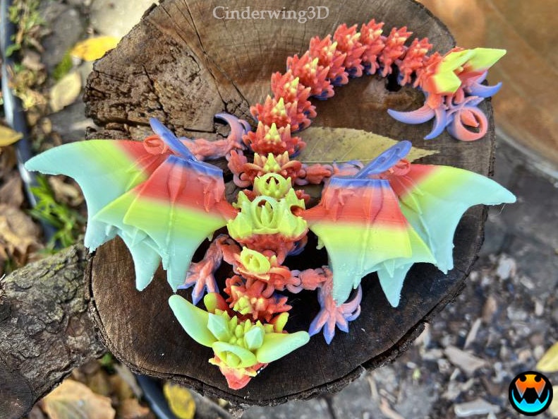 Nightwing Dragon: Cinderwing3d STL File for 3D Printing Cute - Etsy