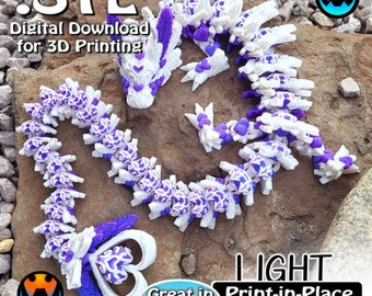 Crystal Wolf Dragon Cinderwing3d, STL File for 3D Printing,, STL Print ...