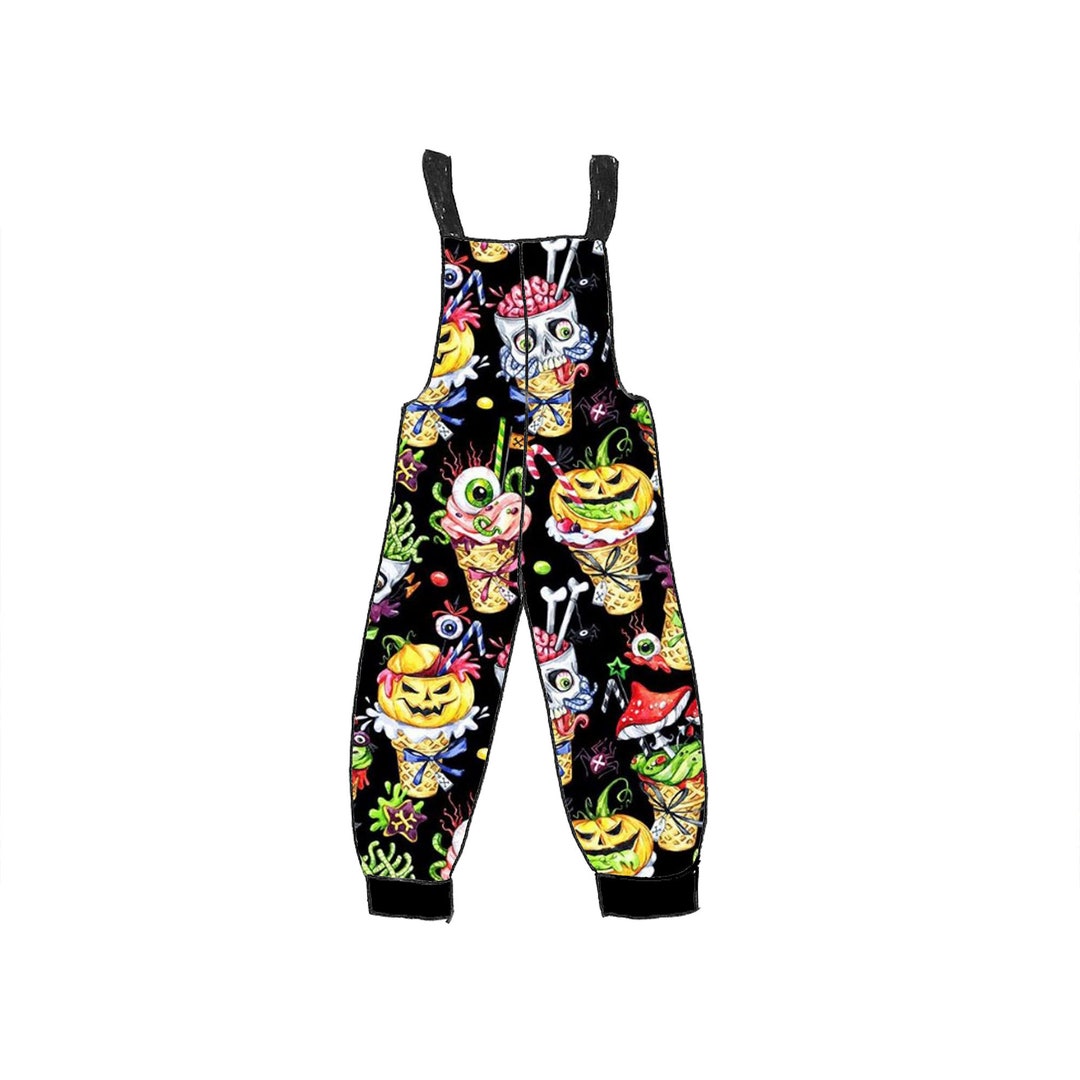 Monster Kids Dungarees, Trippy Kids Clothing, Unusual Clothing, Punk ...
