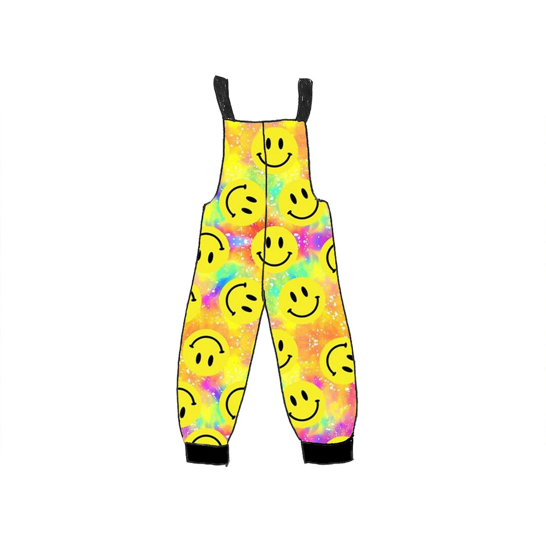 Smiley Face Dungarees, Trippy Kids Clothes, Unusual Kids Clothing ...