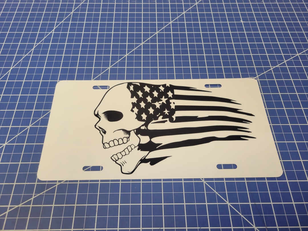 Clearance Skull Flag Car Vanity License Plate FJB - Etsy