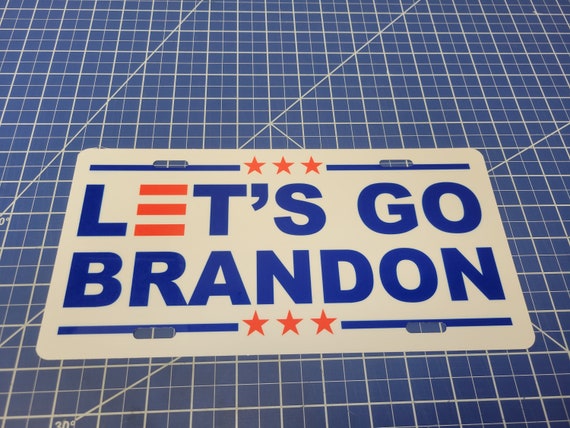 Let's Go Brandon Car Vanity License Plate FJB | Etsy
