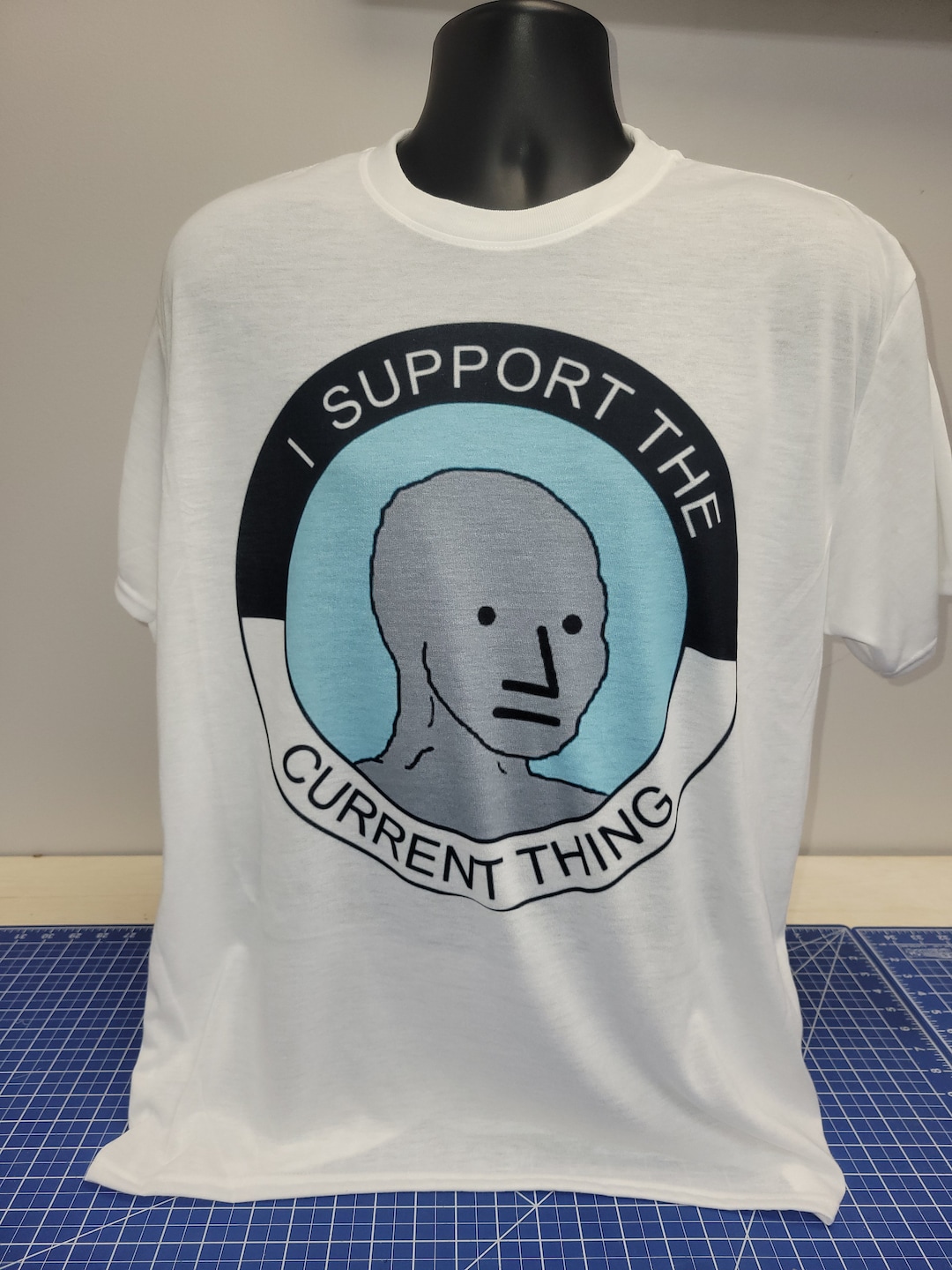 I Support the Current Thing NPC Meme NPC Political Tee Shirt 100% ...