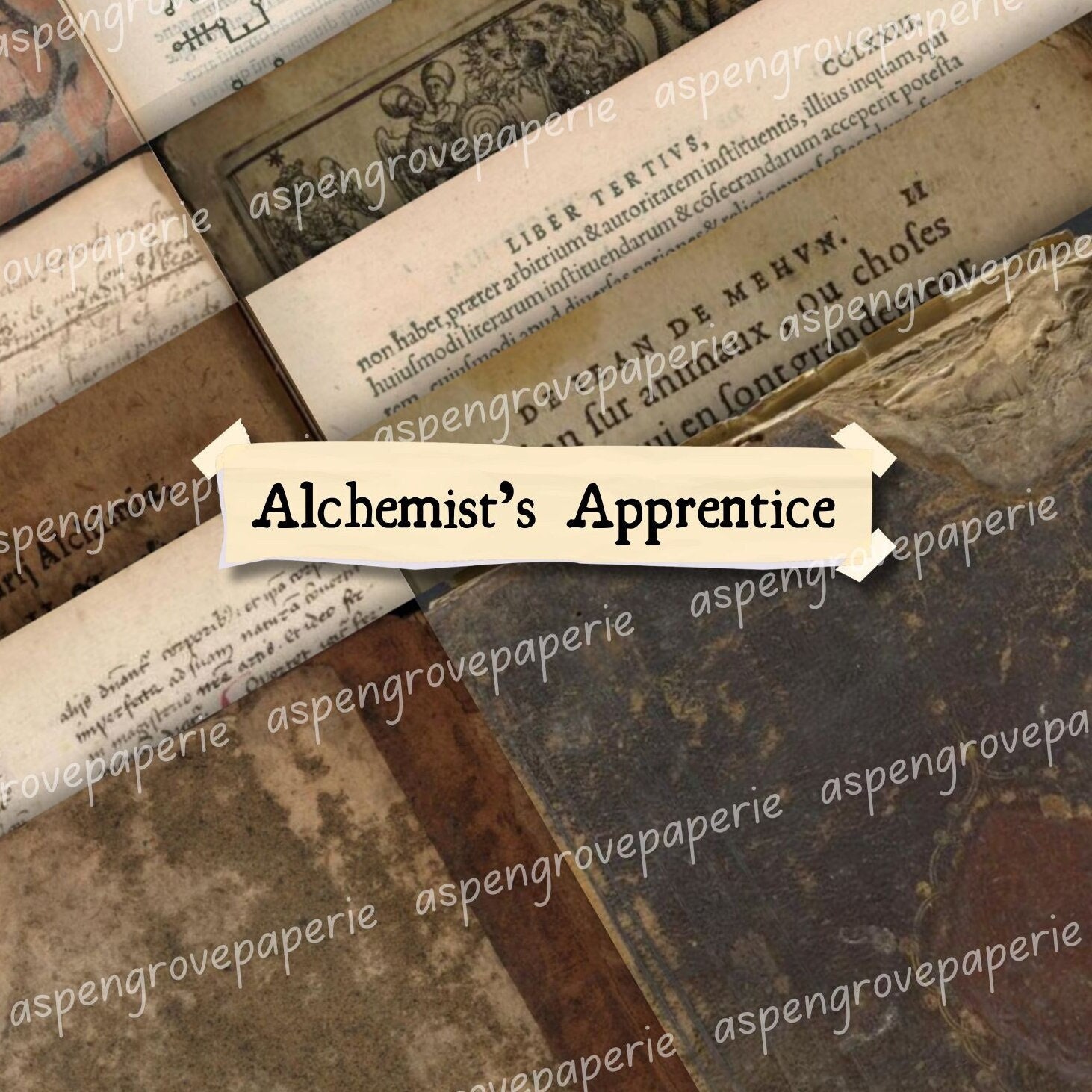 Printable Old Paper for Junk Journal, Antique Alchemy Book Pages - Etsy