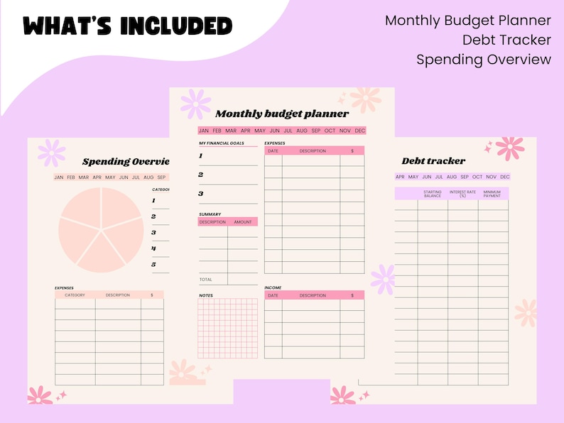 Paycheck Budget Planner, EDITABLE Budget Template, PDF Printable Budget ...