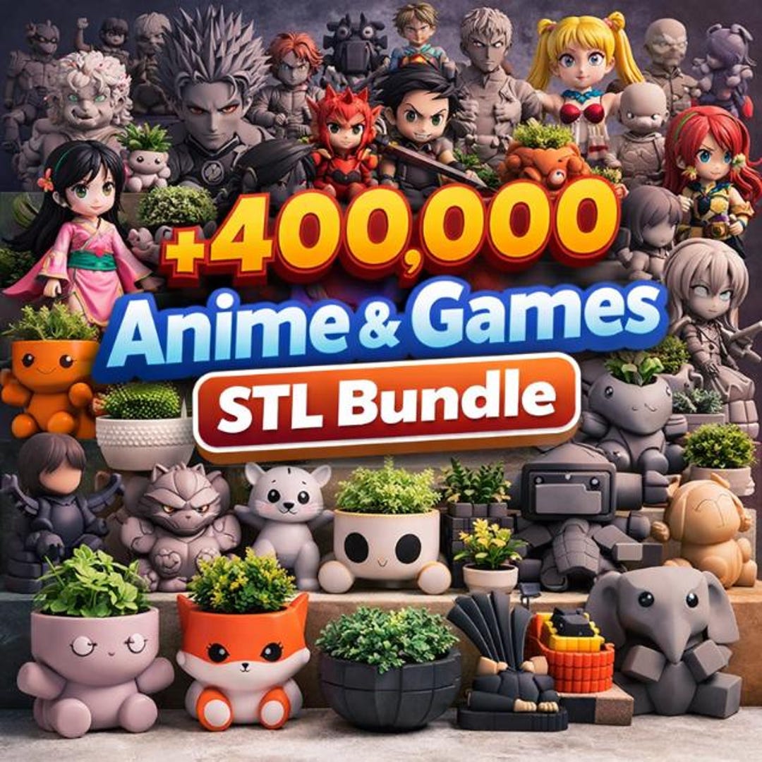 400000+ Anime STL Files Mega Bundle | Ultimate 3D Print Models Library ...