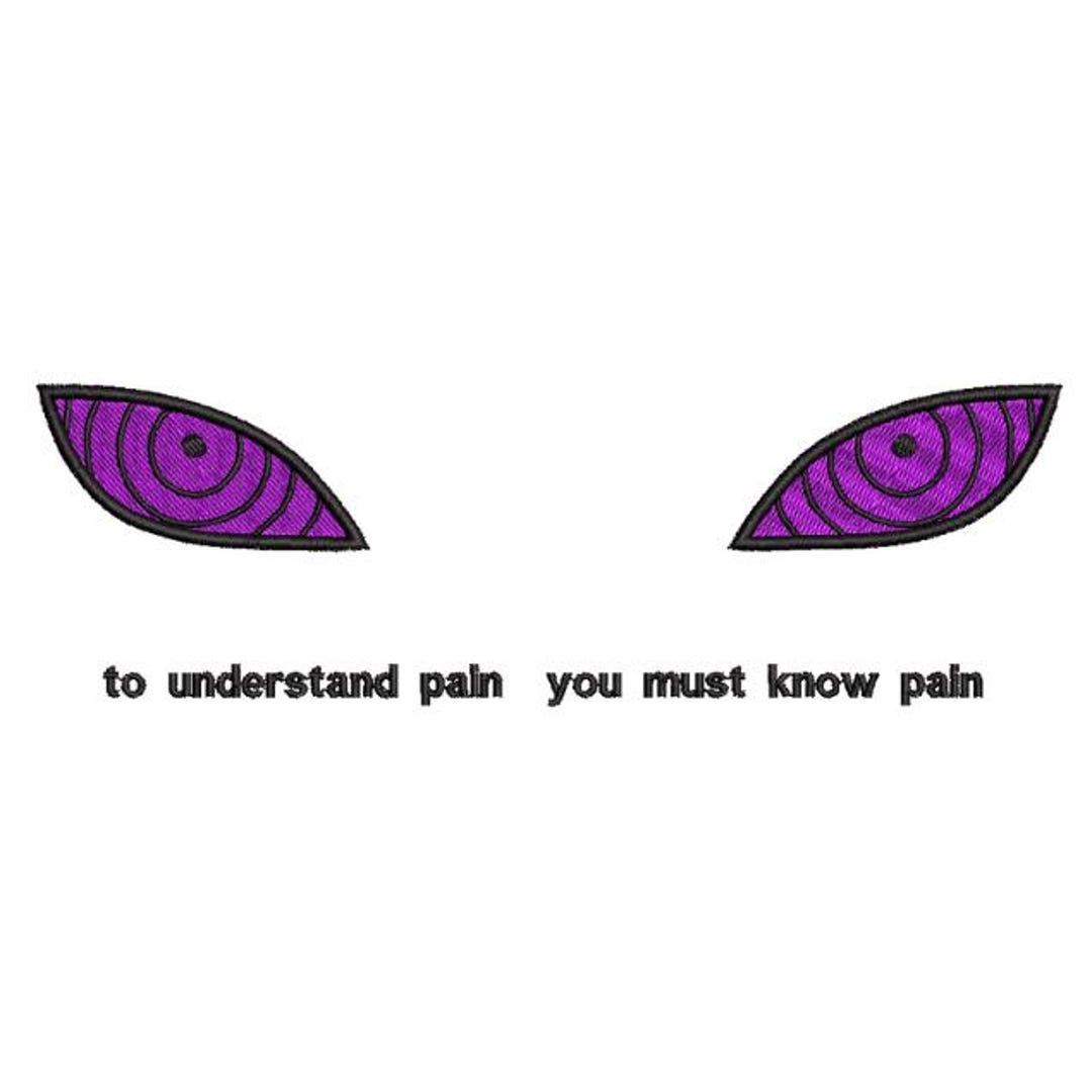 Pain Embroidery Design, Pain Uchiha Embroidery Design, Naruto ...