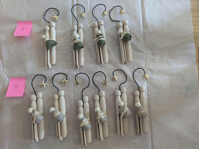 Nativity Clothespin Ornament - Etsy