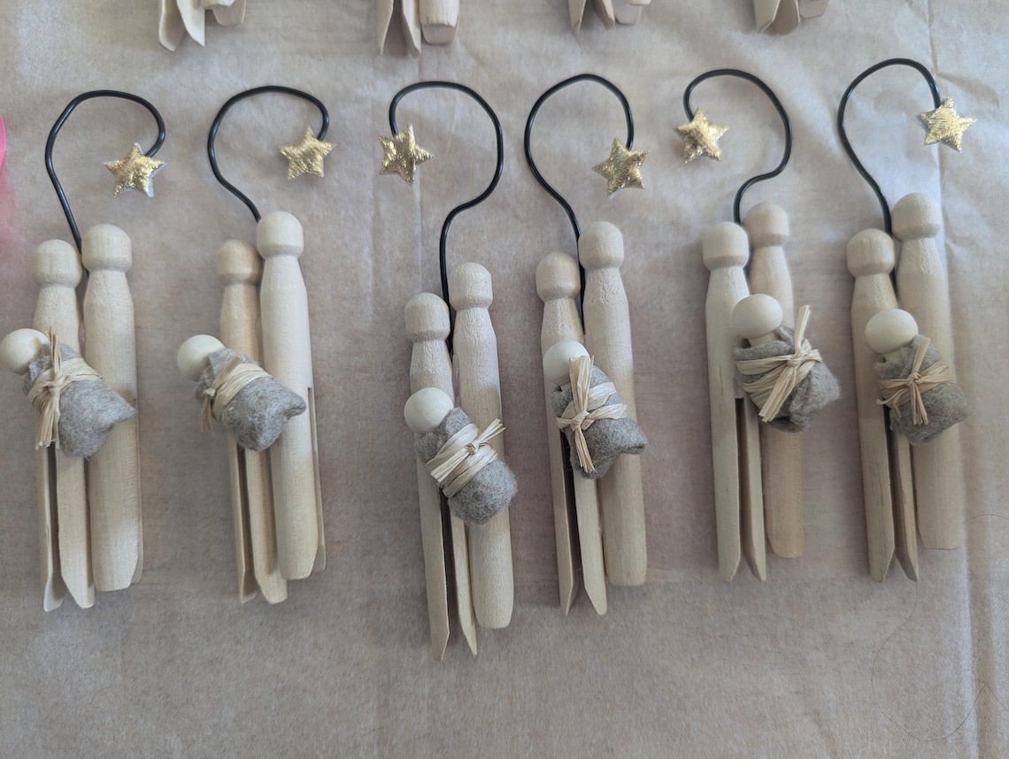 Nativity Clothespin Ornament - Etsy