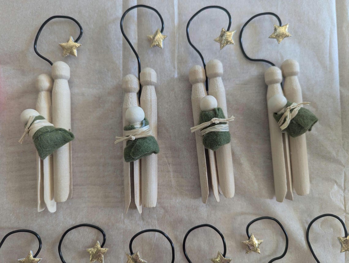 Nativity Clothespin Ornament - Etsy