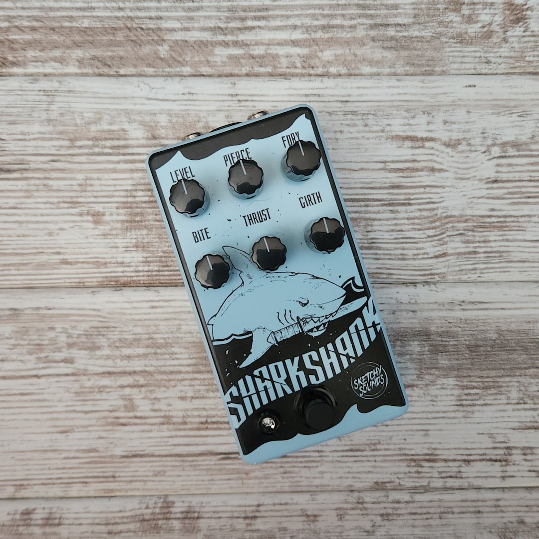 Sketchy Sounds Shark Shank High Gain Overdrive Guitar Pedal - Etsy