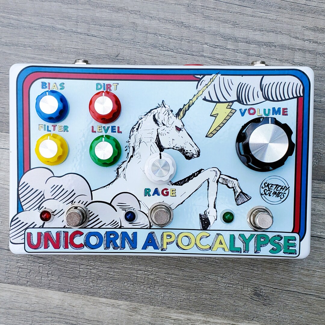 Sketchy Sounds Unicorn Apocalypse Fuzz/distortion Guitar Pedal - Etsy