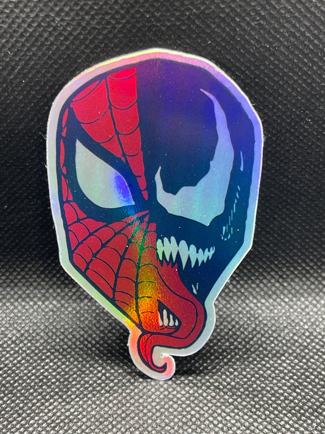 Spiderman Sticker Venom Sticker Spiderman and Venom Face - Etsy