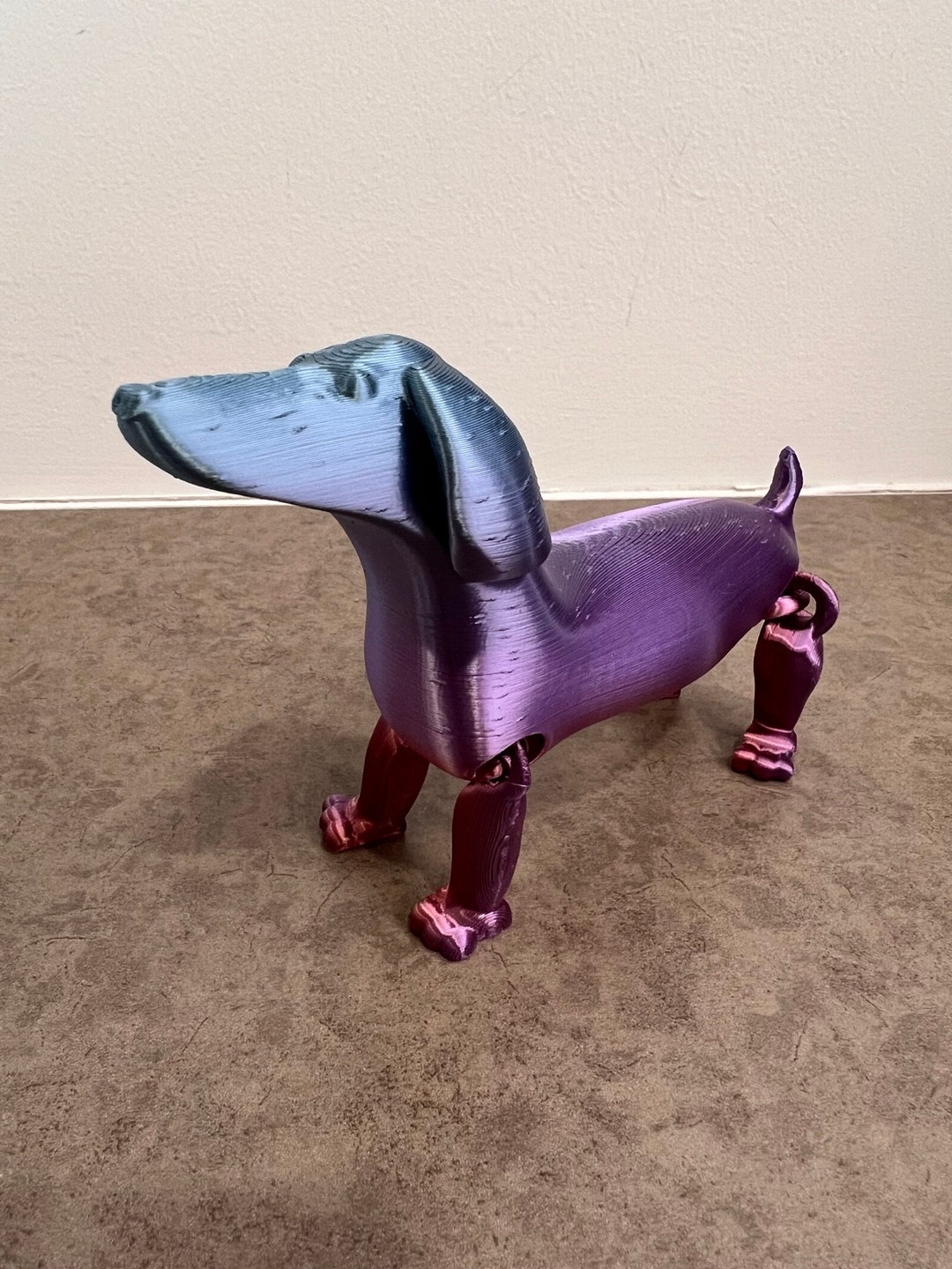 Friendly Wiener Dog - Cute Dachshund Companion Articulated Fidget Toy ...