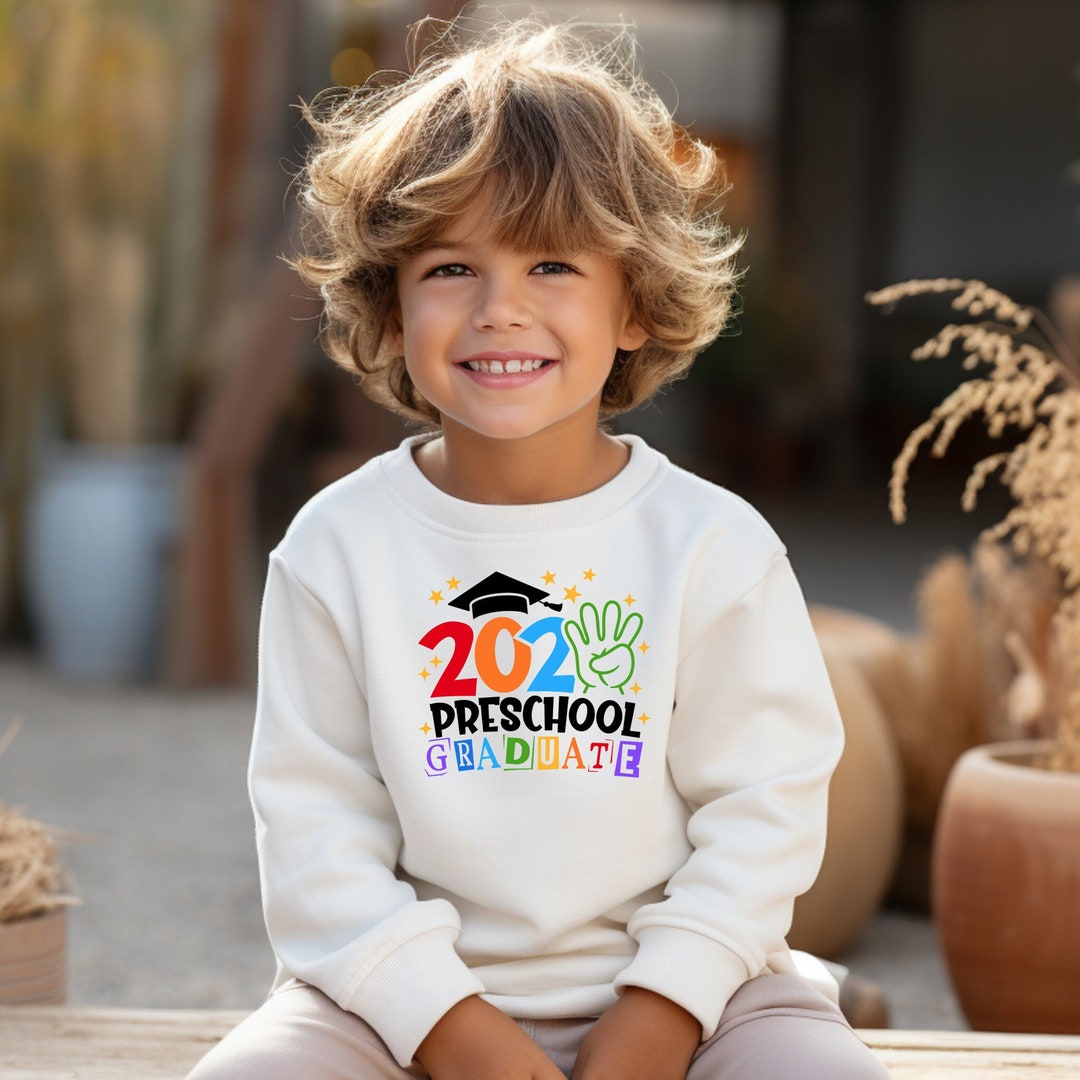 Preschool 2024 Graduation Sweatshirt for Kids, 2024 Trendy Grad T-shirt ...