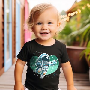Kids Astronaut Shirt, Toddler Space Shirt, Boys Astronaut Onesie ...
