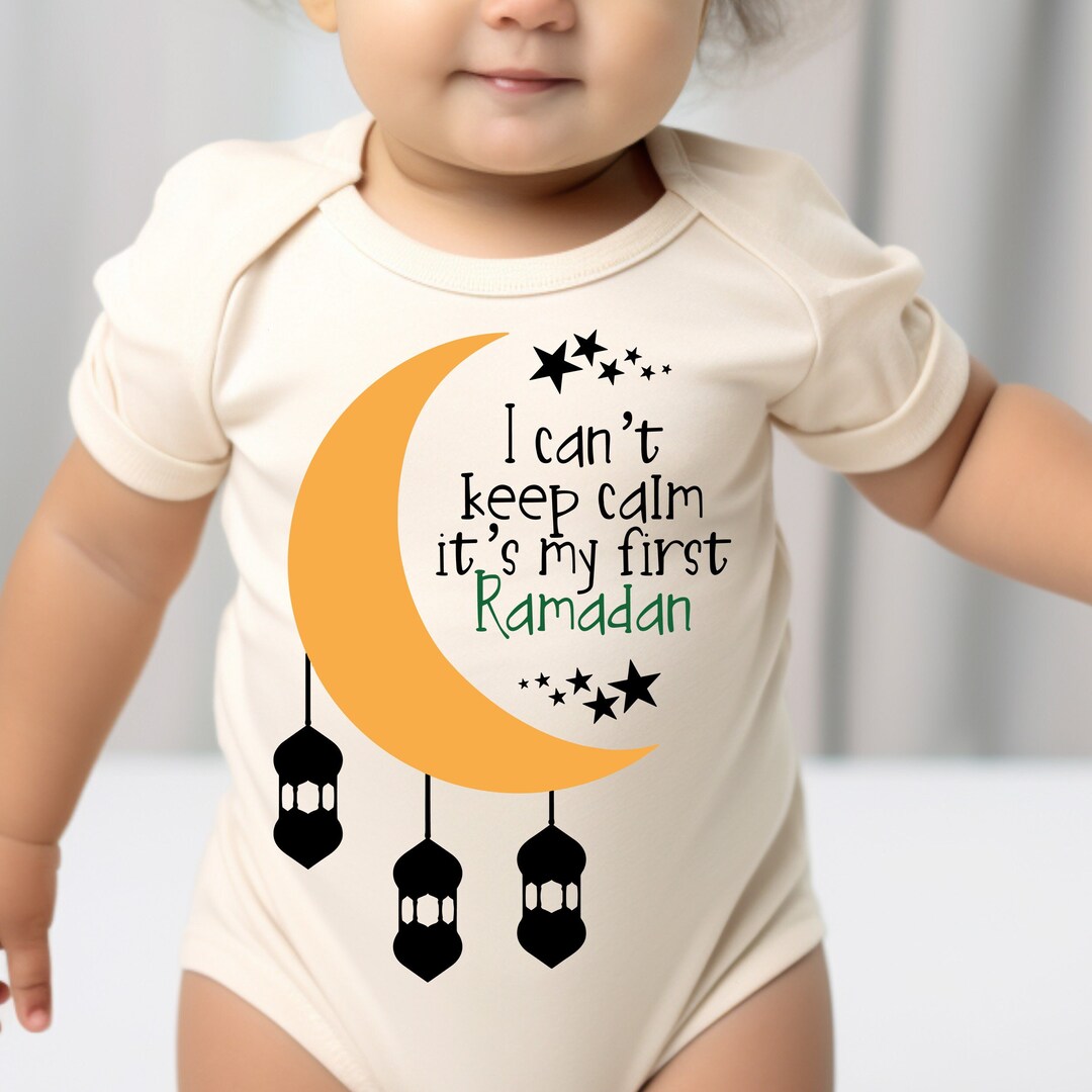 1st Ramadan Baby Bodysuit, Muslim Baby My First Ramadan Baby Onesie ...
