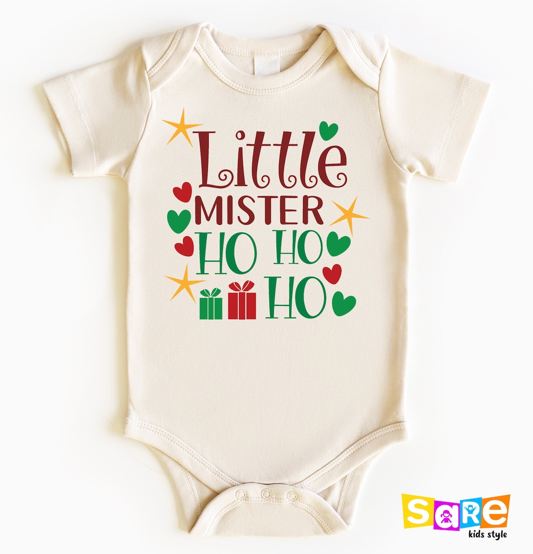 Ho Ho Ho Baby Onesie®, Little Mister Onesie®, Merry Xmas Shirt, Cute ...