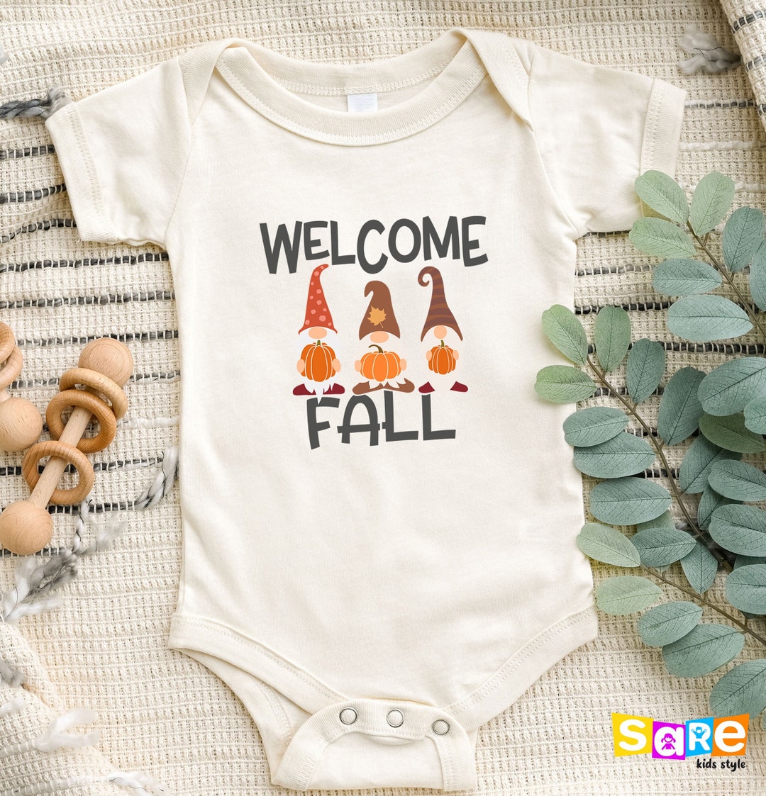 Welcome Fall Shirt, Welcome Fall Gnome Onesie®, Happy Thanksgiving Tee ...