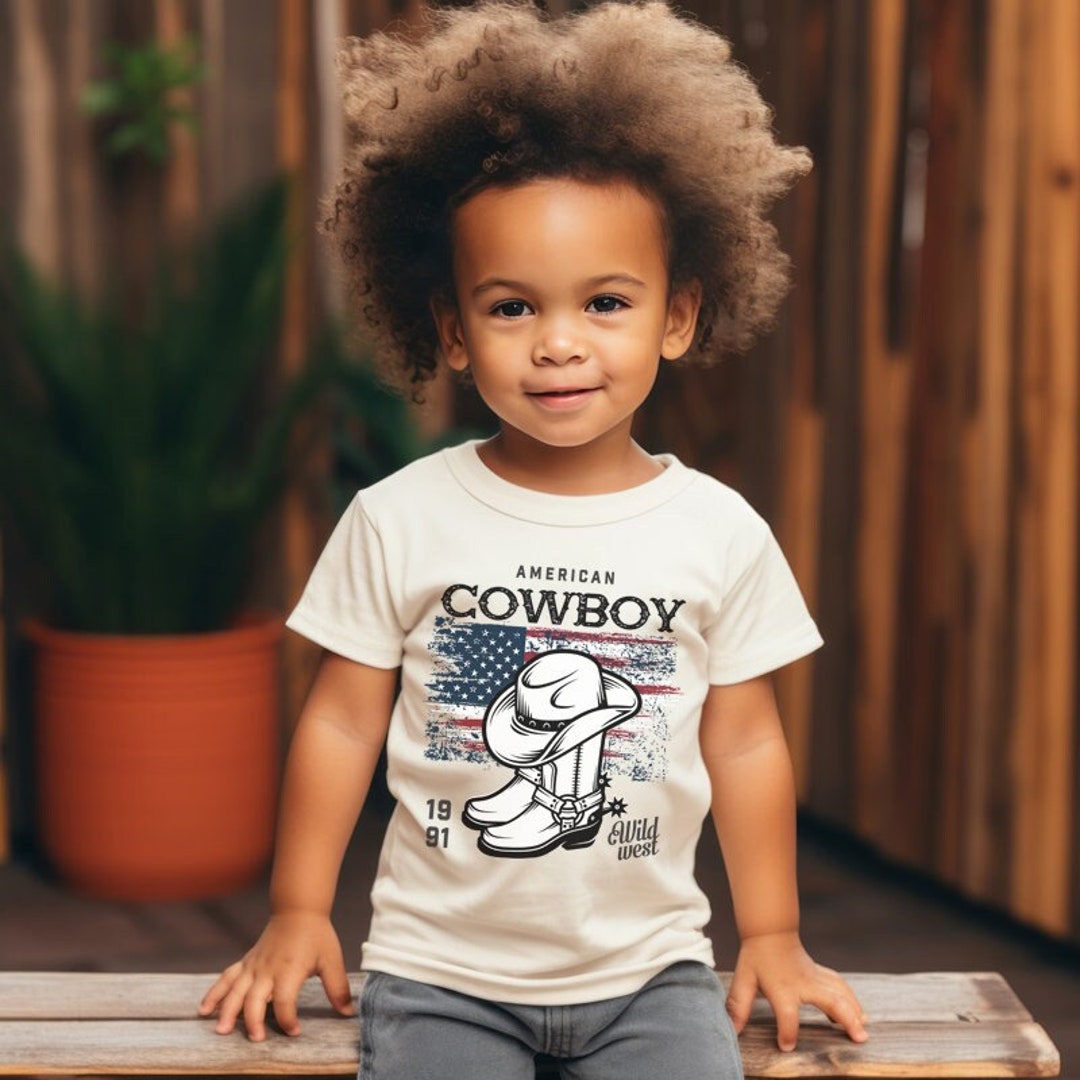 Toddler Rodeo Shirt, American Cowboy Shirt, Cowboy Shirt, Country Boy ...