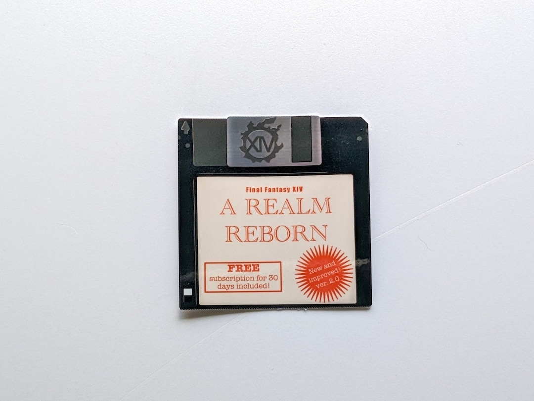 FFXIV A Realm Reborn Retro Floppy Disk Vinyl Sticker - Etsy
