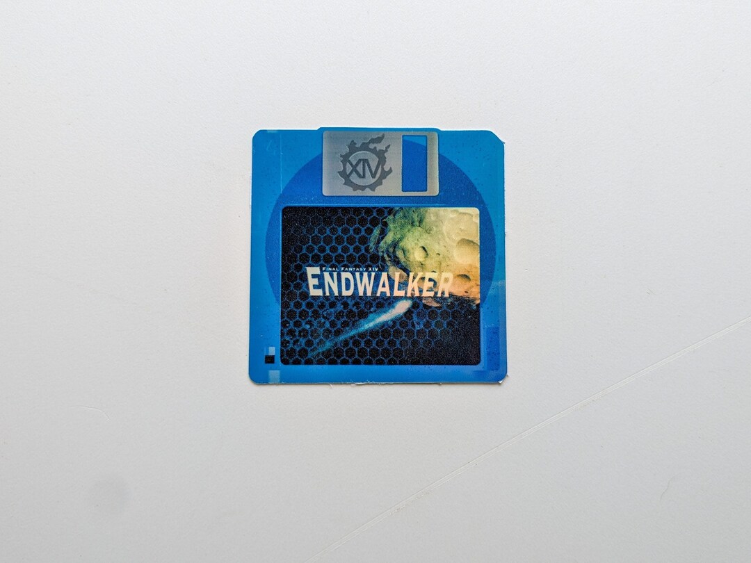 FFXIV Endwalker Retro Floppy Disk Vinyl Sticker - Holo! - Etsy