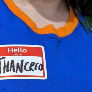 FFXIV Meme 'this is Thancred' Endwalker Name Tag Sticker - Etsy