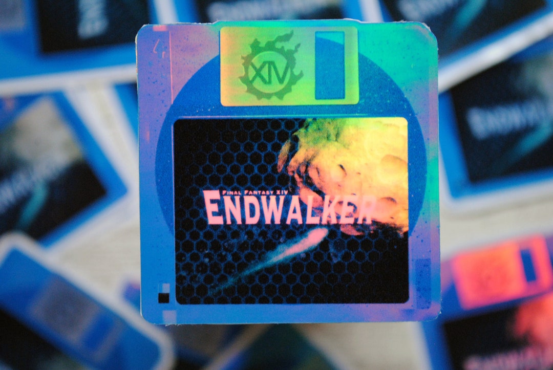 FFXIV Endwalker Retro Floppy Disk Vinyl Sticker Holo - Etsy