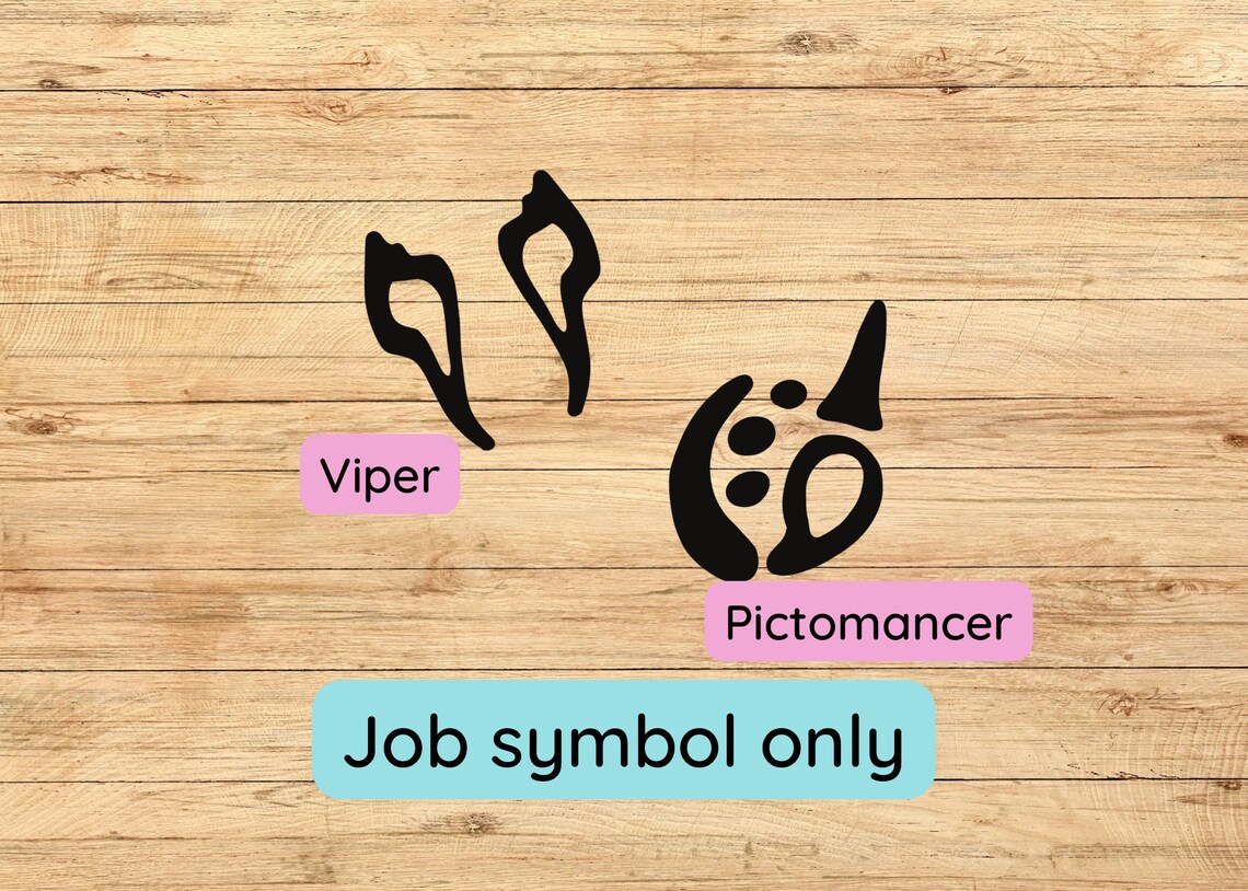 FFXIV Pictomancer or Viper Job Symbol and Job Stone Decals - Choose ...