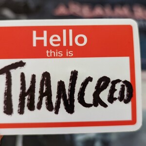 FFXIV Meme 'this is Thancred' Endwalker Name Tag Sticker - Etsy