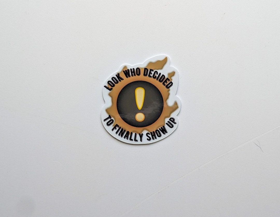 FFXIV Sticker Main Quest Symbol: Look Who Decided to Show Up - Etsy