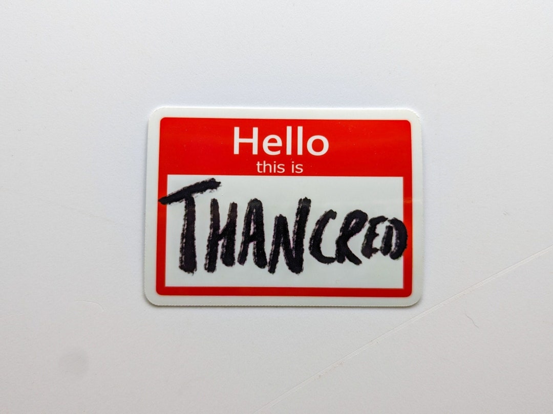 FFXIV Meme 'this is Thancred' Endwalker Name Tag Sticker - Etsy