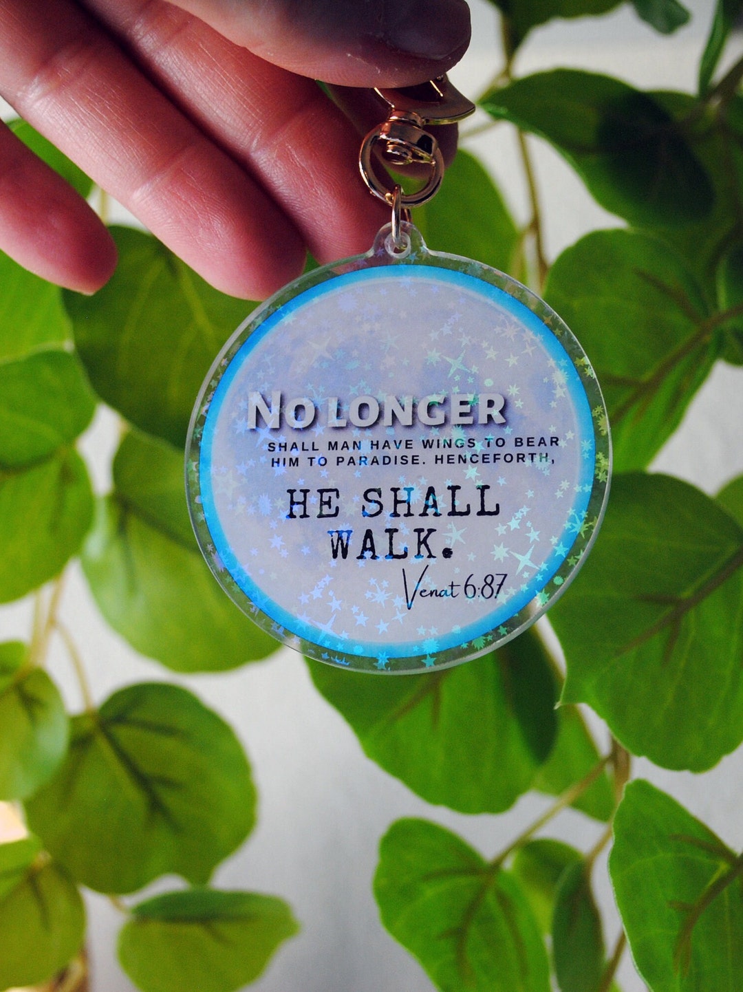 FF14 Keychain With Venat Quote From Endwalker: Henceforth He Shall Walk ...